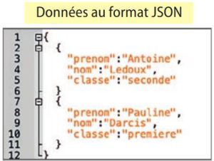 La structure des données [Enseignement SNT module "Les données structurées"]